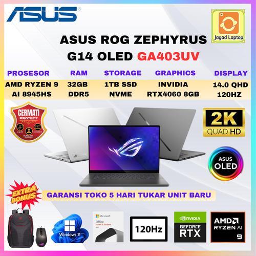 Jual Asus ROG Zephyrus G14 Oled GA403UV Ryzen 9 8945HS Rtx4060 8Gb ...