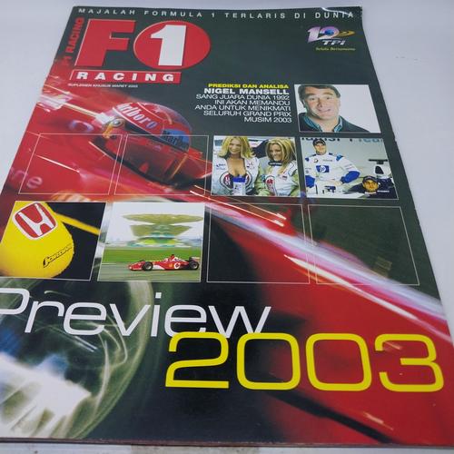 Jual Majalah F1 Racing Preview 2003 tahun 2003 - Kota Tangerang Selatan ...