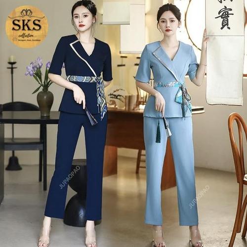 Jual Terlaris Stelan Seragam Wanita Uniform Hotel Front Desk Office ...