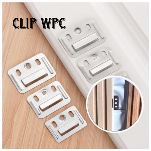 Jual CLIP WPC WALLPANEL PENJEPIT WOOD PANEL WPC WALLBOARD KLIP BESI ...