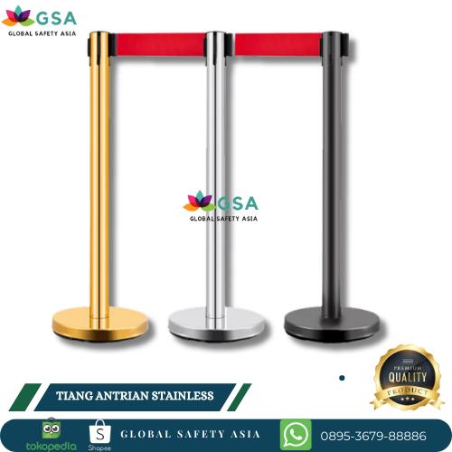 Promo TIANG PEMBATAS ANTRIAN STAINLESS - Tiang Stainless, Hitam ...