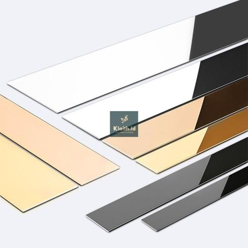 Promo plat stainless strip/strip plat stainless - Hitam, 2,5CM - Kota ...