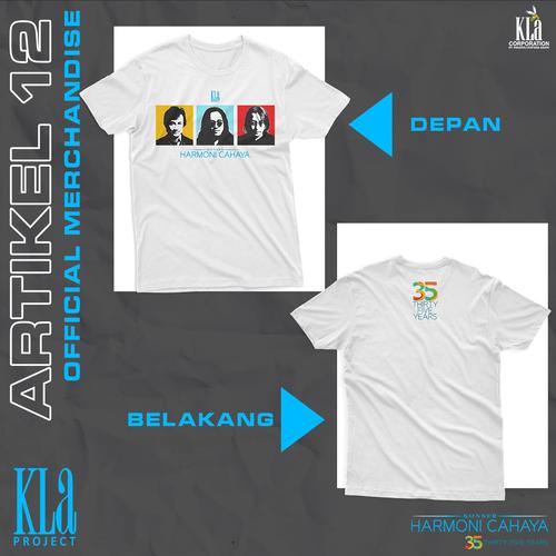 Jual T Shirt - Harmoni Cahaya 35th KLA Project Hitam / Putih - Putih, S ...