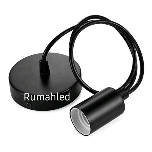 Jual FITTING PLAFON BESI GANTUNG MINIMALIS E27 BULAT PLAFON GANTUNG ...