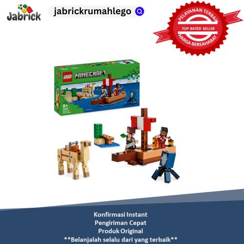 Jual LEGO Minecraft 21259 The Pirate Ship Voyage Boat Toy Playset for ...