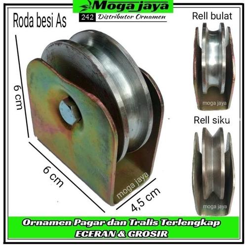 Jual RODA PAGAR RODA BUBUT BESI AS UKURAN 6 CM TERBARU!!! - Rell Siku ...