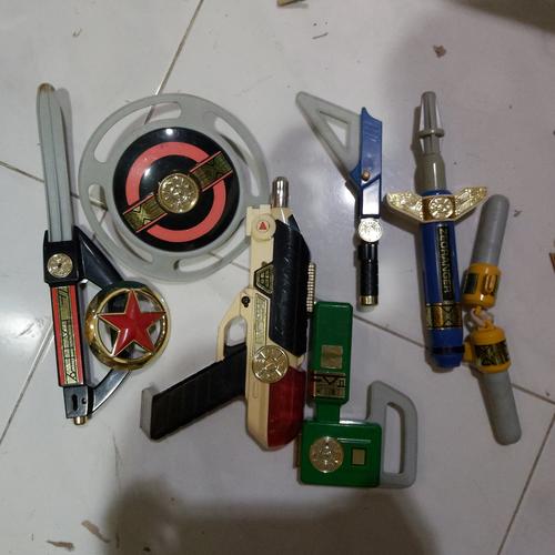 Jual 7 in 1 zeoh zeo blaster set 1996 vintage senjata power ranger ...