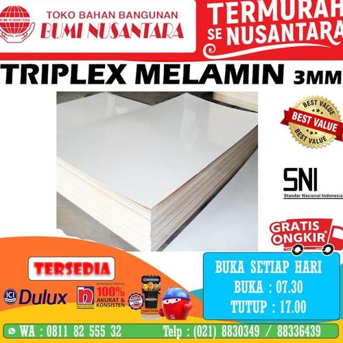 Jual TRIPLEX MELAMIN 3MM MULTIPLEX PLYWOOD TRIPLEK MULTIPLEK PAPAN ...