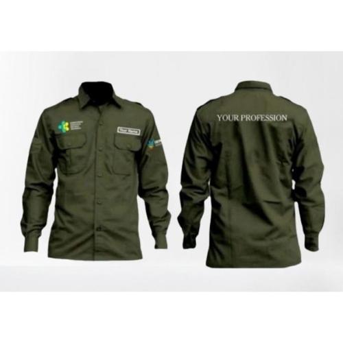 Jual Terlaris Kemeja Pdl Pdh Lengan Panjang- Plus Bordir Custom Bebas Seragam Trans - Jakarta ...