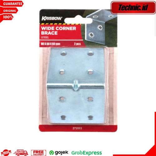 Jual Krisbow 60x60x60 Mm Set 2 Pcs Penyangga Siku Lebar Wide Corner ...