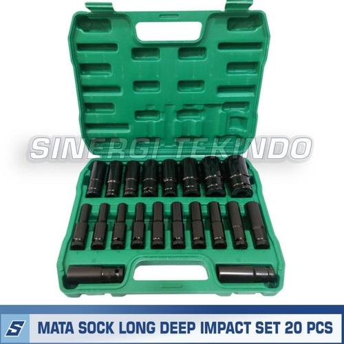 Jual Best Mata Sock Panjang Impact Wrench 1/2 6PT 8 - 32 MM Kunci Sok ...