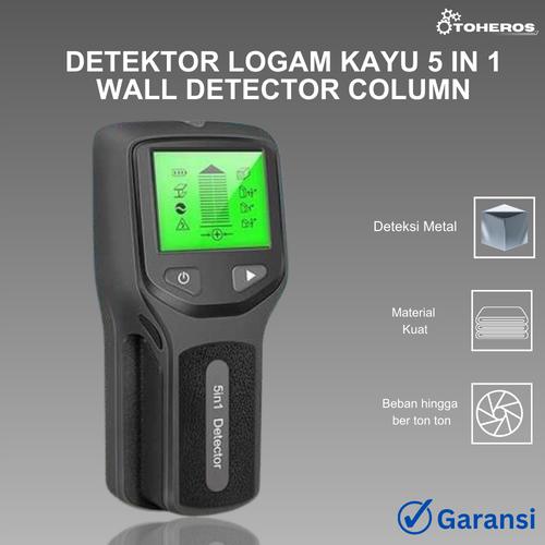 Promo Alat Deteksi Besi Metal Logam Kayu 5 in 1 Wall Detector Stud ...