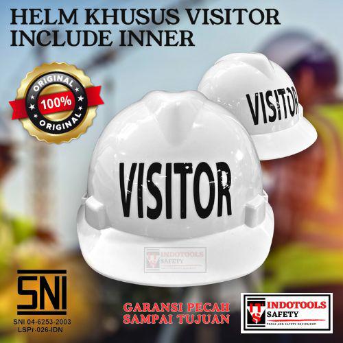 Jual HELM PROYEK PUTIH KHUSUS VISITOR INCLUDE INNER FULLSET - Jakarta ...
