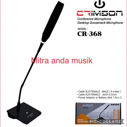 Jual Mic microphone crimson cr368 gooseneck mic podium mimbar - Jakarta ...