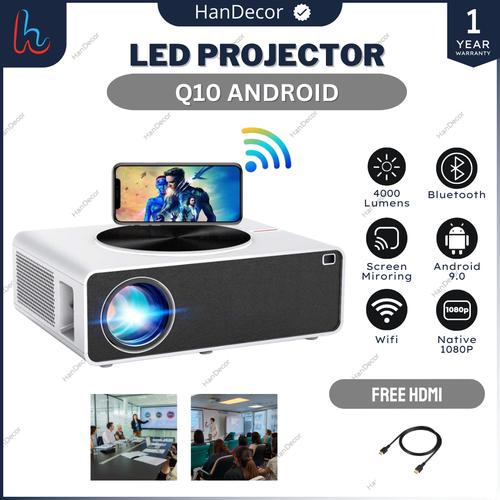 Promo Proyektor Led Q10 ANDROID 9.0 PRO 4000 Lumens 1080p | Projector ...
