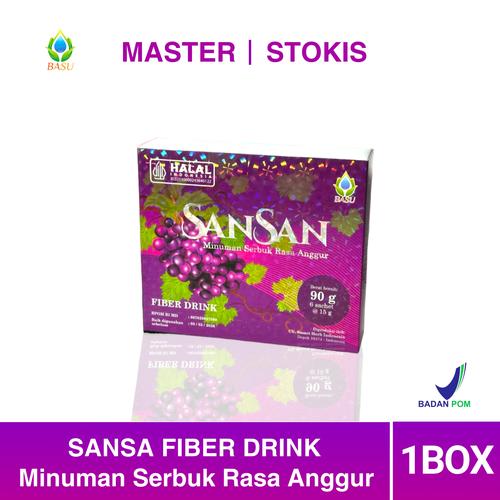 Jual Sansan Fiber Drink Minuman Serbuk Rasa Anggur 1Box - Kota Tangerang - Master_Leafhea ...
