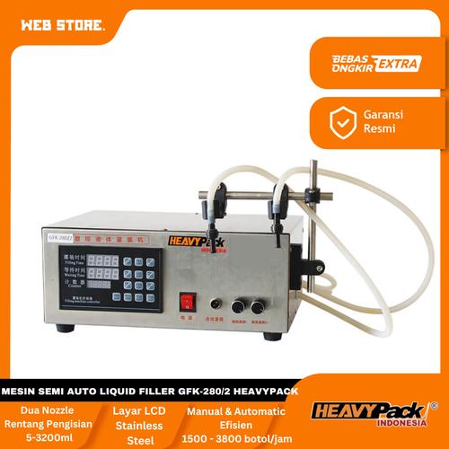 Jual Mesin Filling Cairan SemiAutomatic/Mesin Isi Cairan Otomatis Flling Liquid 2 Nozzle GFK-280 ...