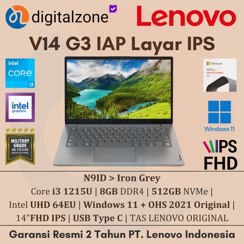 Promo Lenovo V14 G3 IAP i3 1215U 8GB 512GB W11 OHS 14"FHD IPS Garansi Resmi 2 Tahun Cicil 0% 3x ...