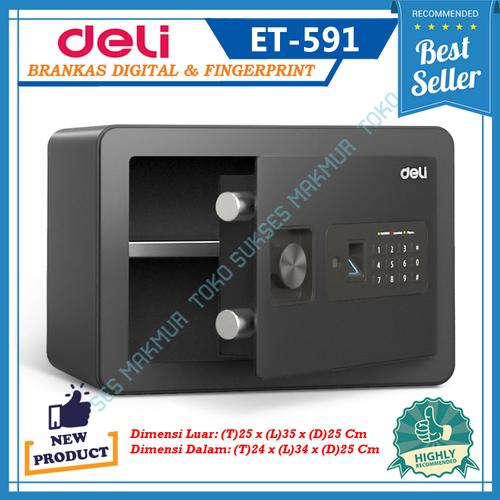 Jual Brankas Digital Fingerprint DELI ET591 / Safe Box Deli ET 591 ...