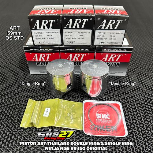 Jual PISTON KIT ART SET RING SEHER NINJA R SS RR NEW OLD 150 STD 59MM ...