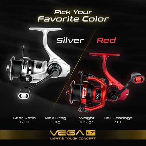 Jual Reel SPINNING HEMUS VEGA LT (LIGHT AND TOUGH CONCEPT) - SILVER ...