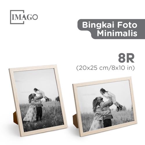 Promo Bingkai Foto Minimalis 8R (20x25cm) Pigura Frame Mika - Natural ...