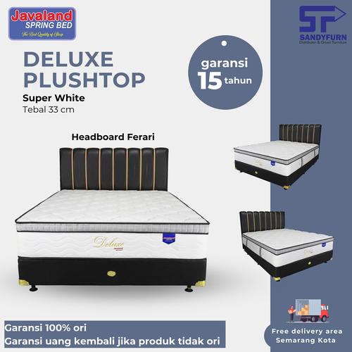 Promo SPRINGBED DELUXE PLUSHTOP SUPER WHITE [JAVALAND] (Springbed+Divan+Sandaran) - LAMBORGINI ...