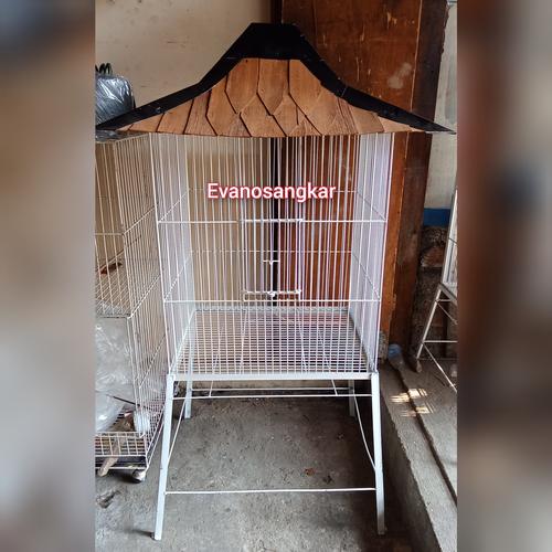 Promo Sangkar/kandang burung Beo,jalak,kakatua, kotak besi atap sirap D ...