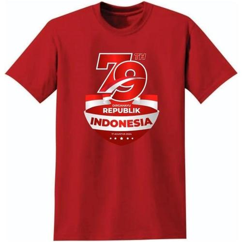 Jual Kaos HUT RI 79 Dewasa 17 Agustus 2024 Meeah putih lengan pendek - Merah, XL - Jakarta Barat ...