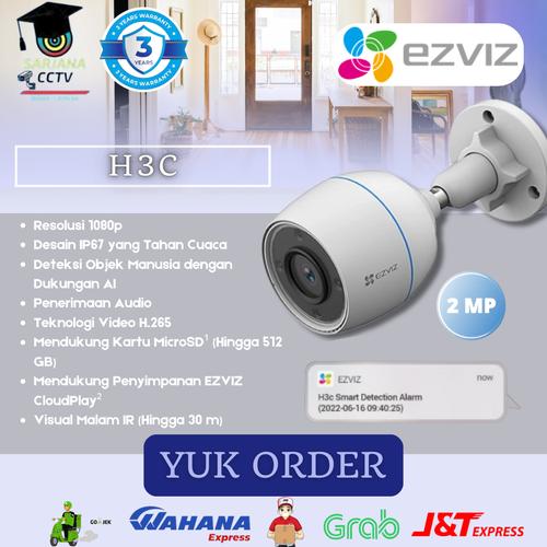 Jual EZVIZ H3C 2MP IP Camera AI Color Night CCTV Wifi Outdoor Audio 1 ...