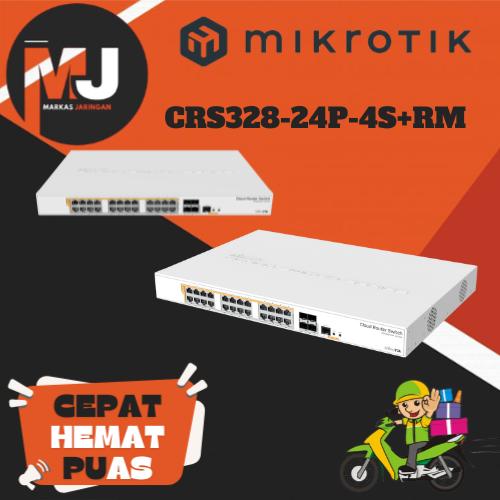 Jual Mikrotik CRS328-24P-4S+RM Switch Layer 3 dengan 24 port gigabit ...