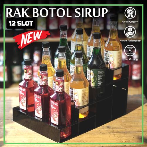 Jual Rak Akrilik Display Botol Sirup Isi 12 - Hitam - Kab. Bantul ...