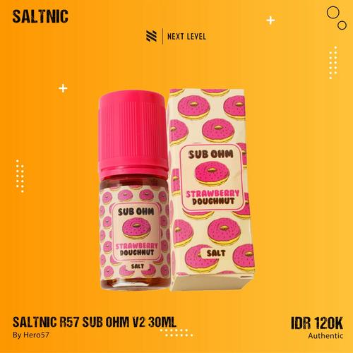 Promo R57 Sub Ohm V2 Strawberry Doughnut Salt Nic 30ML by Hero57 - NLS ...