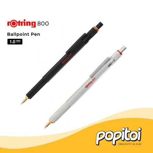 Jual ROtring 800 Series Ballpoint Pen 1.0 mm Pulpen Metal - SILVER ...