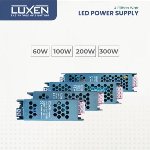 Jual Luxen Power Supply 60w 100w 200w 300w Ballast Travo Led Strip 12V ...
