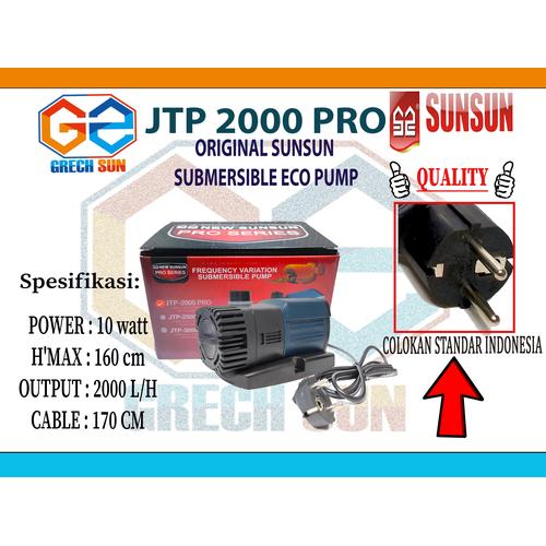 Jual ORIGINAL SUNSUN JTP 2000 SUBMERSIBLE ECO PUMP AQUARIUM KOLAM IKAN - Jakarta Utara ...