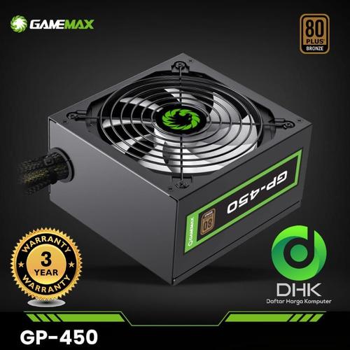 Jual Psu Gamemax Gp450 80+ Bronze Certified Power Supply 450W - Jakarta Barat - STAR Comp24 ...