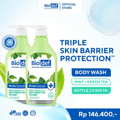 Promo Biodef Sabun Mandi Jaga Skin Barrier Botol Pump 2x550 ml - sea ...