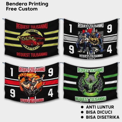 Jual Bendera Suporter Jumbo Bebas Request | Bendera Komunitas | Bendera ...