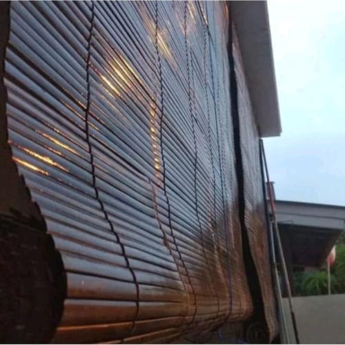 Jual tirai bambu gulung asli ada ruas bambu bilah tebal premium ...