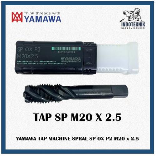 Jual YAMAWA Tap Spiral M20 x 2.5 Tap Machine Spiral M20x2.5 Tap Mesin SP Spiral Original Yamawa ...