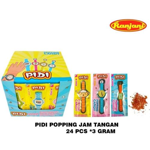 Jual Permen Cemilan Snack Pidi Jam Tangan Watch Popping Meledak (isi 24 ...