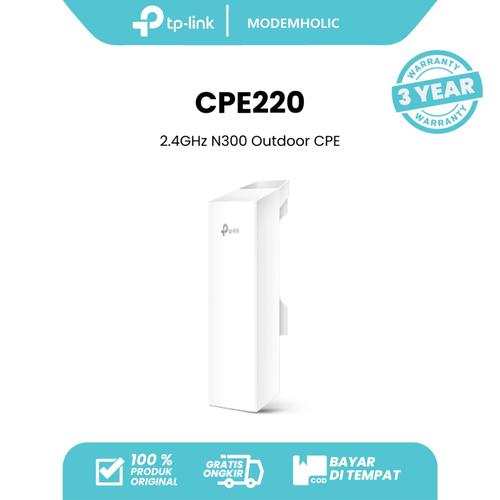 Jual TP-Link CPE220 2.4GHz 300Mbps 12dBi Directional Antenna Outdoor ...