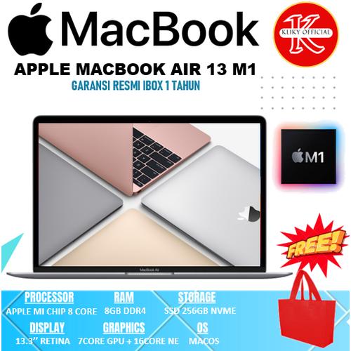 Jual APPLE MACBOOK AIR 2020 MGN63 CHIP M1 8GB 256GB GRAY 13.3 RETINA ...