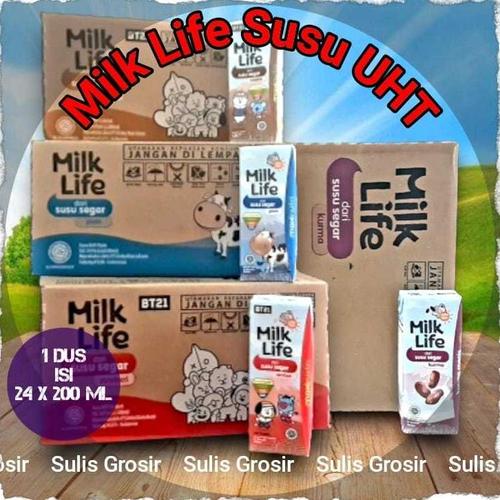 Jual Milk Life Susu Uht 1 Dus Isi 24 X 200Ml - Coklat - Jakarta Selatan ...