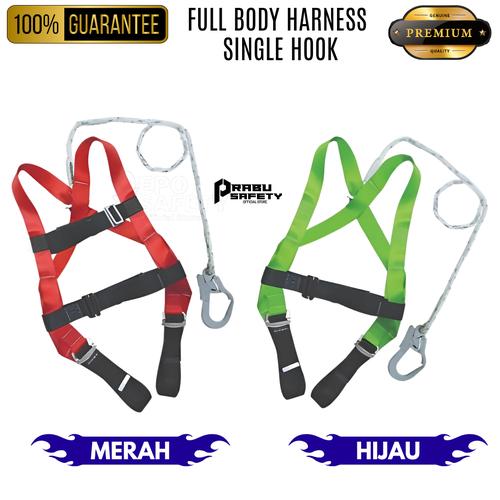 Jual Full body Harness Single Big Hook Excellent warna Merah Hijau ...