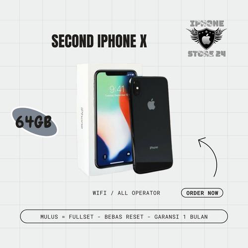 Jual Second iPhone X 64 GB Original Mulus ber Garansi - ALL OPERATOR ...