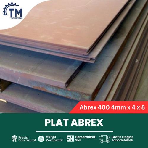 Jual Plat Abrex 400 Tebal 4mm x 4 x 8 Feet / 1200 x 2400 mm / 120 x 240 cm / 1,2 x 2,4 Meter ...