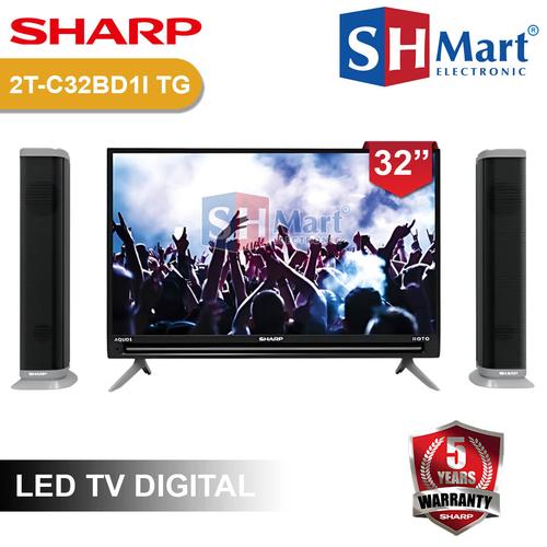 Promo TV SHARP 32 INCH 2T-C32BD1i-TG / 32BD1i TOWER SPEAKER DIGITAL TV ...