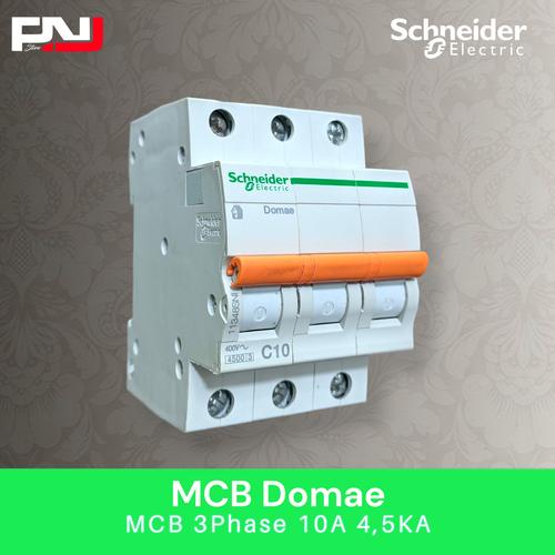 Jual MCB SCHNEIDER DOMAE 10A 3 PHASE - 10 AMPER - Jakarta Pusat - PNJL Store | Tokopedia